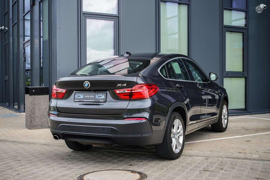 Grey BMW X4 2014 in Kaunas, with an engine capacity of 2.00 L and mileage of 351 thousand km for 12950 €, photo 10 on AUTOMOTO.COM.LV