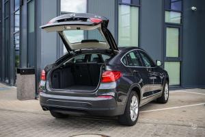 Grey BMW X4 2014 in Kaunas, with an engine capacity of 2.00 L and mileage of 351 thousand km for 12950 €, photo 14 on AUTOMOTO.COM.LV
