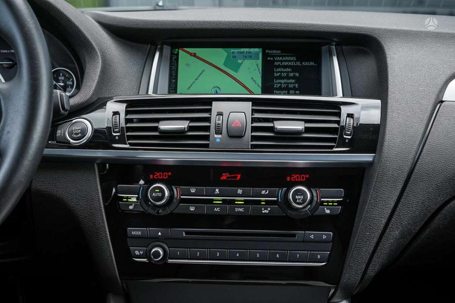 Grey BMW X4 2014 in Kaunas, with an engine capacity of 2.00 L and mileage of 351 thousand km for 12950 €, photo 21 on AUTOMOTO.COM.LV