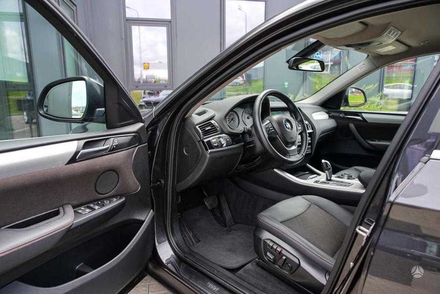 Grey BMW X4 2014 in Kaunas, with an engine capacity of 2.00 L and mileage of 351 thousand km for 12950 €, photo 23 on AUTOMOTO.COM.LV
