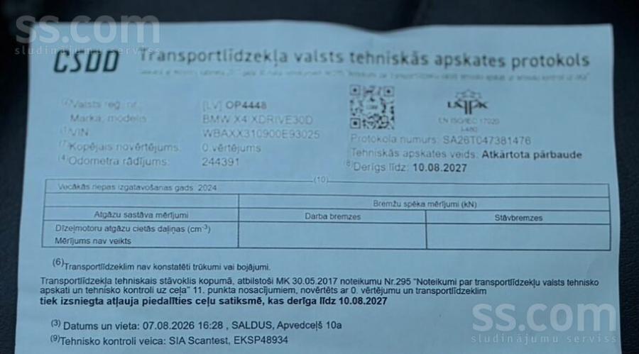 Серый БМВ Х4 2014 в Кулдига, объемом двигателя 3.00 л и пробегом 244 тыс. км за 14690 €, фото 29 на AUTOMOTO.COM.LV