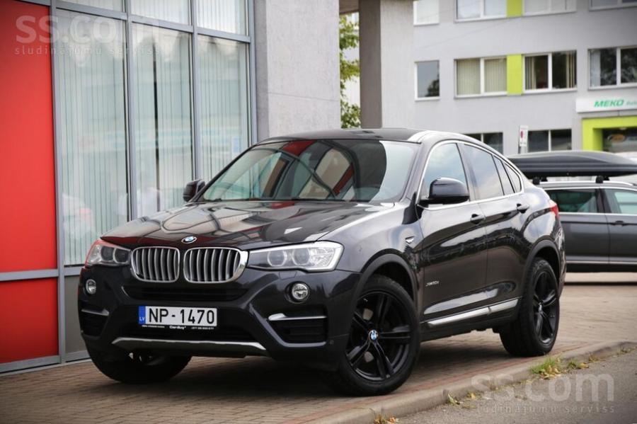 Grey BMW X4 2014 in Riga, with an engine capacity of 3.00 L and mileage of 298 thousand km for 15495 €, photo 1 on AUTOMOTO.COM.LV