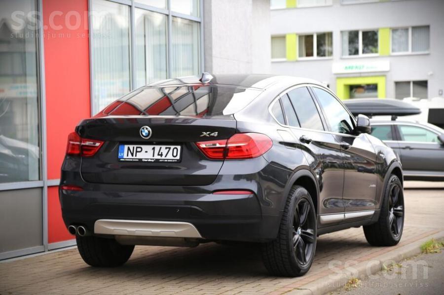 Grey BMW X4 2014 in Riga, with an engine capacity of 3.00 L and mileage of 298 thousand km for 15495 €, photo 7 on AUTOMOTO.COM.LV