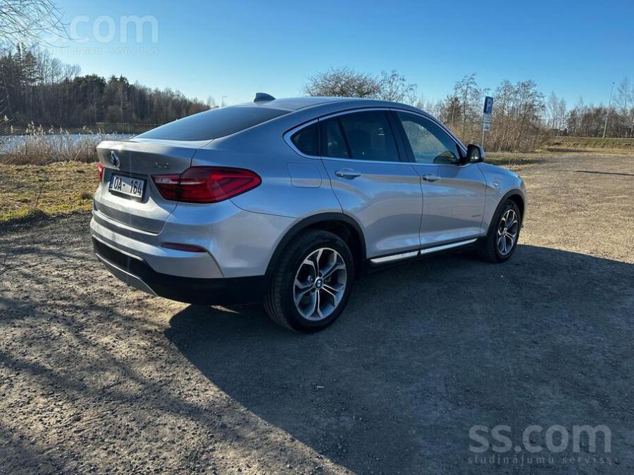 Grey BMW X4 2015 in Riga, with an engine capacity of 2.00 L and mileage of 0 thousand km for 18200 €, photo 2 on AUTOMOTO.COM.LV