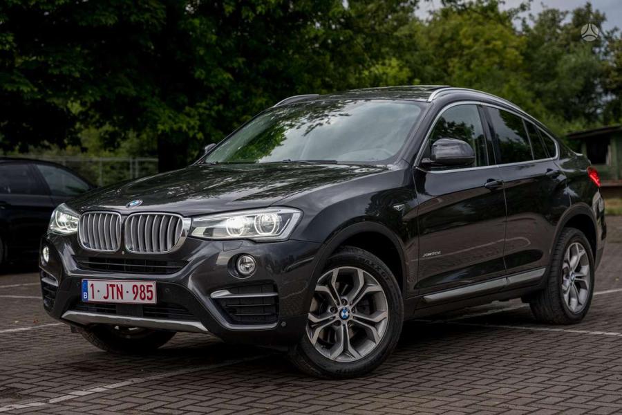 Pelēks BMW X4 2015 Viļņa, ar dzinēja tilpumu 2.00 L un nobraukumu 214 tūkst. km par 17500 €, foto 1 vietnē AUTOMOTO.COM.LV