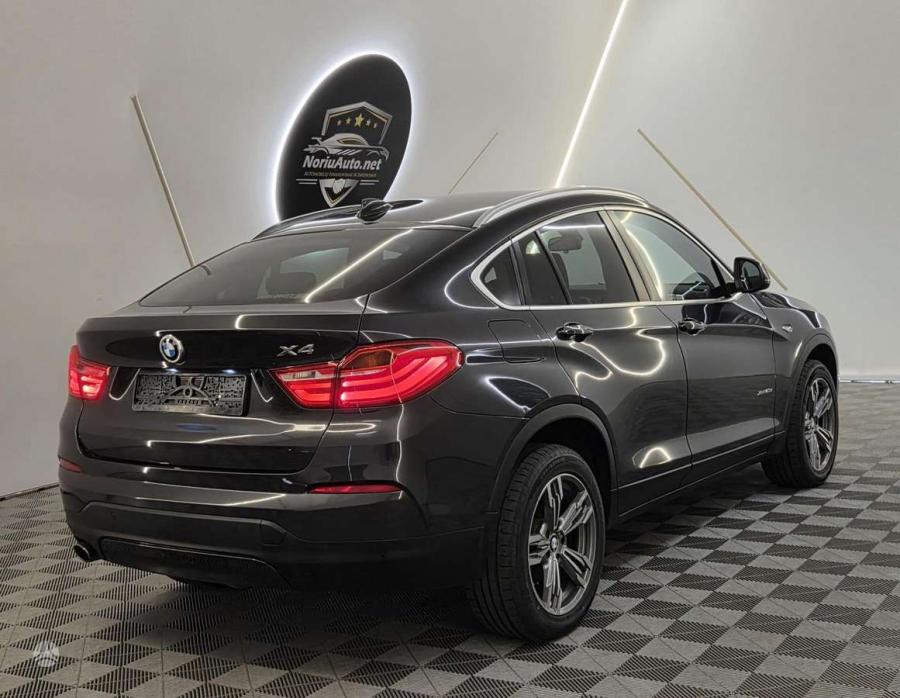 Pelēks BMW X4 2015 Marijampole, ar dzinēja tilpumu 2.00 L un nobraukumu 263 tūkst. km par 15350 €, foto 32 vietnē AUTOMOTO.COM.LV