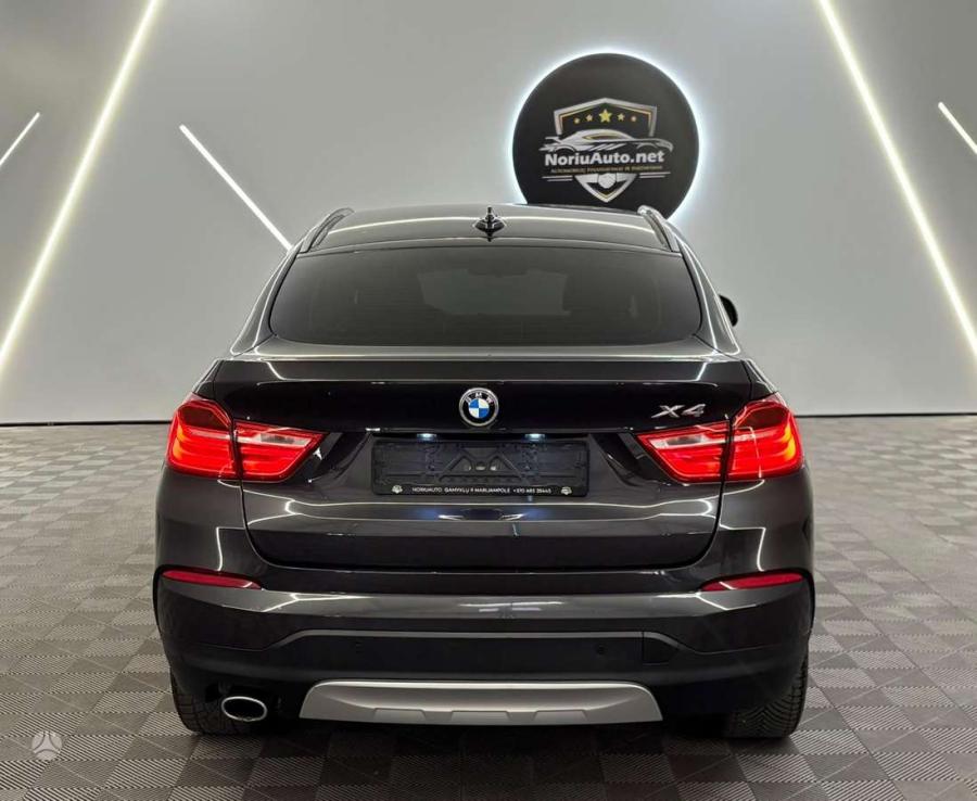 Grey BMW X4 2015 in Marijampole, with an engine capacity of 2.00 L and mileage of 210 thousand km for 15999 €, photo 27 on AUTOMOTO.COM.LV