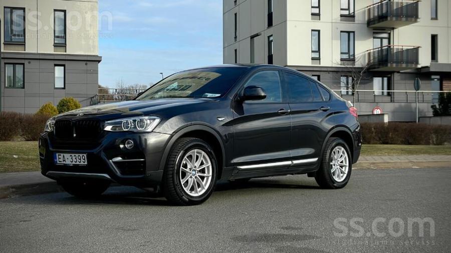 Grey BMW X4 2016 in Riga, with an engine capacity of 2.00 L and mileage of 200 thousand km for 16995 €, photo 1 on AUTOMOTO.COM.LV