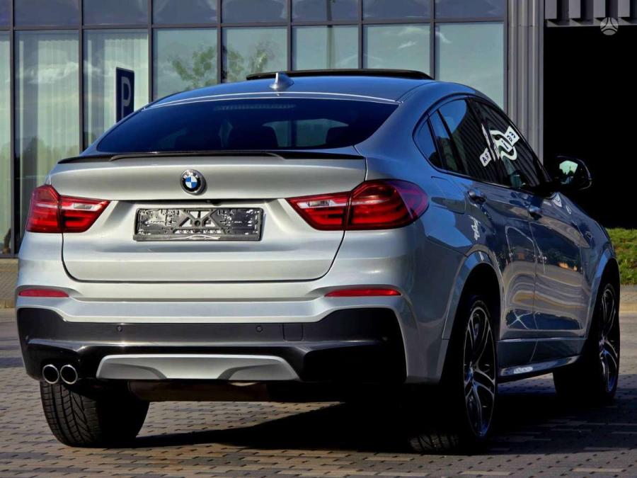 Grey BMW X4 2016 in Siauliai, with an engine capacity of 2.99 L and mileage of 300 thousand km for 15900 €, photo 16 on AUTOMOTO.COM.LV