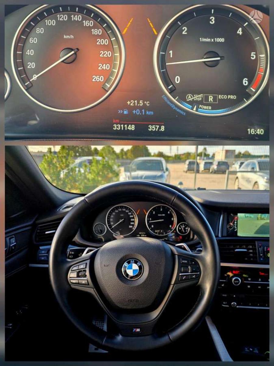 Grey BMW X4 2016 in Siauliai, with an engine capacity of 2.99 L and mileage of 300 thousand km for 15900 €, photo 29 on AUTOMOTO.COM.LV