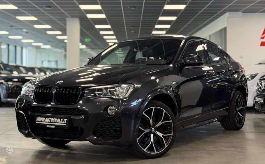 Grey BMW X4 2016 in Klaipeda, with an engine capacity of 2.99 L and mileage of 267 thousand km for 17900 €, photo 38 on AUTOMOTO.COM.LV