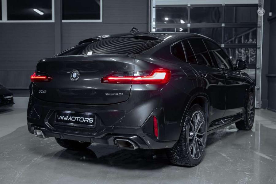Grey BMW X4 2022 in Vilnius, with an engine capacity of 2.00 L and mileage of 22 thousand km for 38500 €, photo 5 on AUTOMOTO.COM.LV