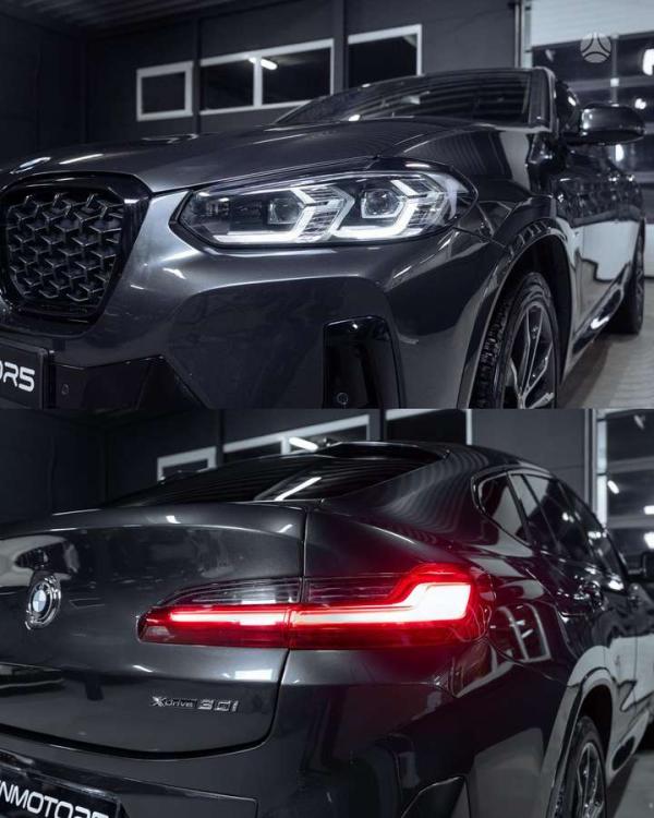 Grey BMW X4 2022 in Vilnius, with an engine capacity of 2.00 L and mileage of 22 thousand km for 38500 €, photo 8 on AUTOMOTO.COM.LV