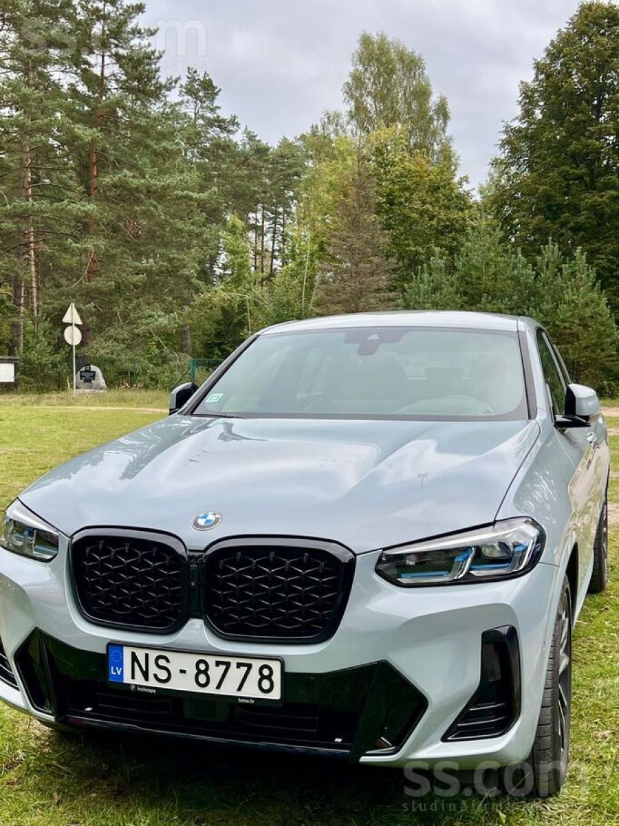Grey BMW X4 2024 in Riga, with an engine capacity of 2.00 L and mileage of 0 thousand km for 53500 €, photo 1 on AUTOMOTO.COM.LV