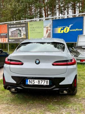 Grey BMW X4 2024 in Riga, with an engine capacity of 2.00 L and mileage of 0 thousand km for 53500 €, photo 4 on AUTOMOTO.COM.LV