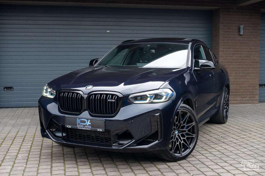 Black BMW x4-m 2021 in Marijampole, with an engine capacity of 3.00 L and mileage of 110 thousand km for 45950 €, photo 4 on AUTOMOTO.COM.LV
