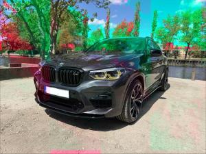 Black BMW x4-m 2021 in Klaipeda, with an engine capacity of 3.00 L and mileage of 52 thousand km for 45888 €, photo  on AUTOMOTO.COM.LV
