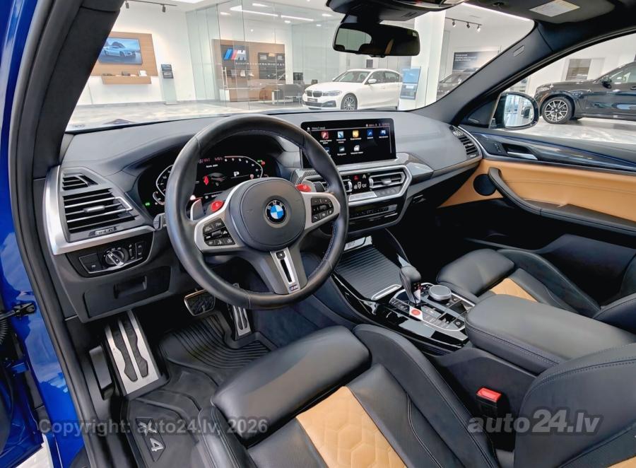 Blue BMW x4-m 2021 in Tallinn, with an engine capacity of 3.00 L and mileage of 62 thousand km for 55900 €, photo 5 on AUTOMOTO.COM.LV