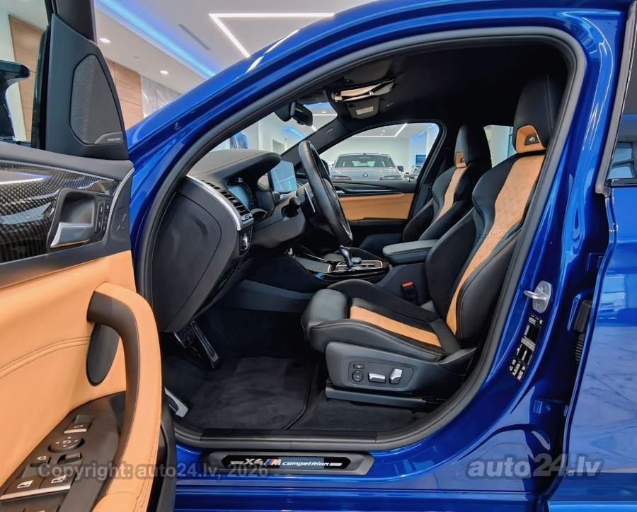 Blue BMW x4-m 2021 in Tallinn, with an engine capacity of 3.00 L and mileage of 62 thousand km for 55900 €, photo 7 on AUTOMOTO.COM.LV
