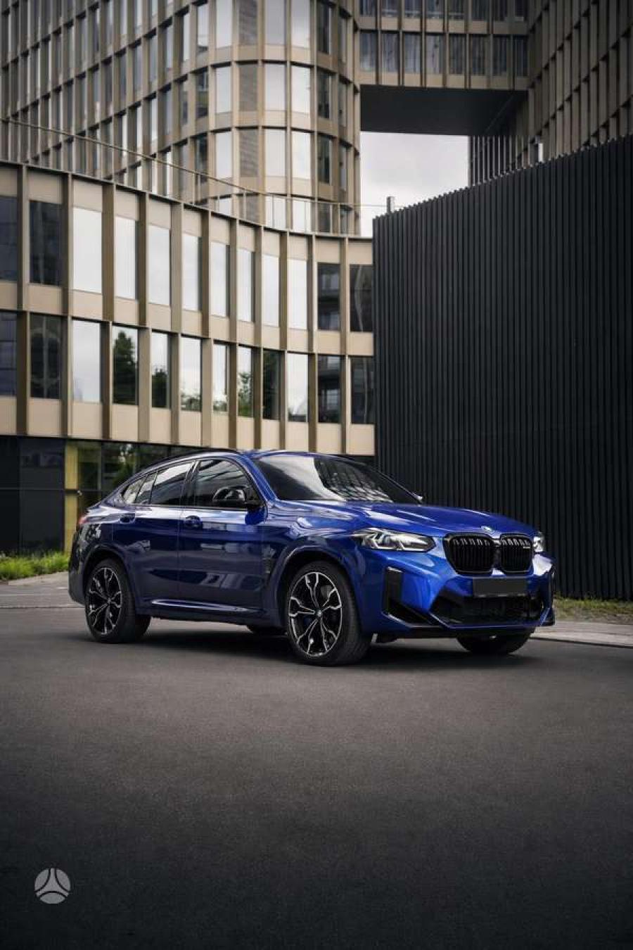 Zils BMW x4-m 2024 Viļņa, ar dzinēja tilpumu 2.99 L un nobraukumu 25 tūkst. km par 69900 €, foto 1 vietnē AUTOMOTO.COM.LV
