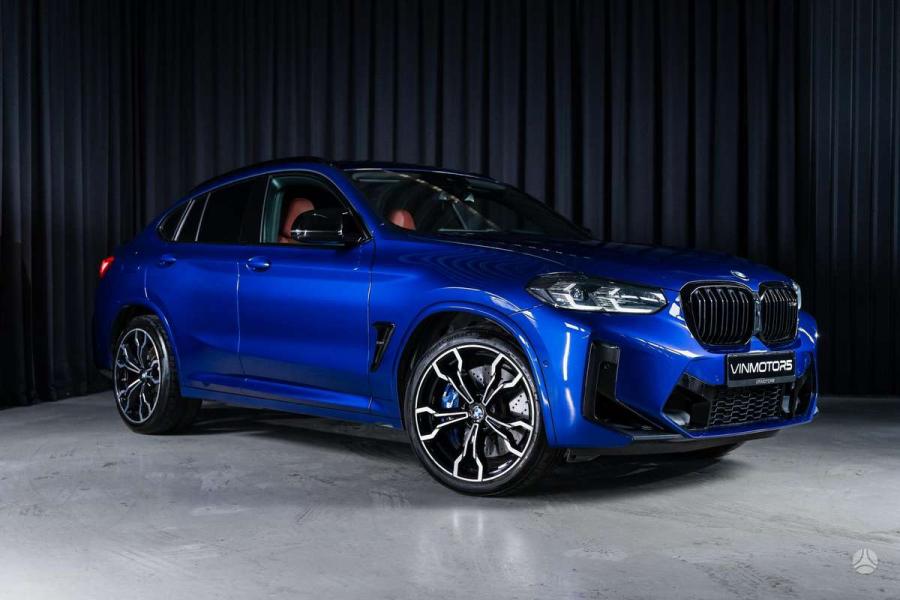 Синий БМВ x4-m 2024 в Вильнюс, объемом двигателя 2.99 л и пробегом 27 тыс. км за 69999 €, фото 4 на AUTOMOTO.COM.LV