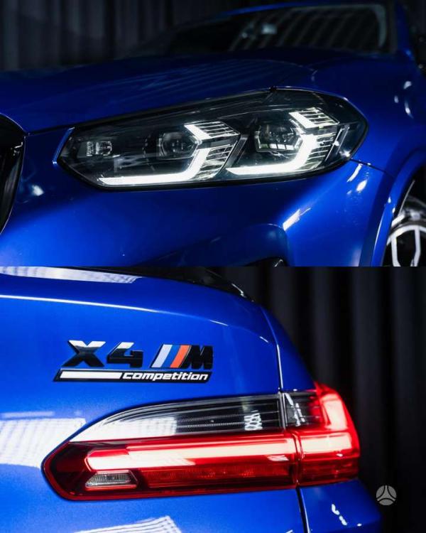 БМВ x4-m 2024 в Вильнюс на AUTOMOTO.COM.LV Синий БМВ x4-m 2024 в Вильнюс, объемом двигателя 2.99 л и пробегом 27 тыс. км за 69999 €, фото 9 на AUTOMOTO.COM.LV
