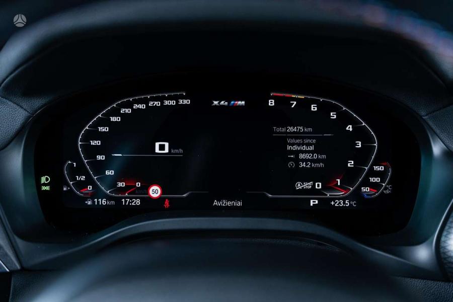 Синий БМВ x4-m 2024 в Вильнюс, объемом двигателя 2.99 л и пробегом 27 тыс. км за 69999 €, фото 21 на AUTOMOTO.COM.LV