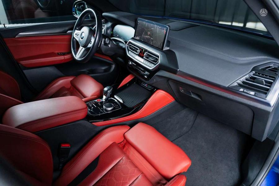 Синий БМВ x4-m 2024 в Вильнюс, объемом двигателя 2.99 л и пробегом 27 тыс. км за 69999 €, фото 29 на AUTOMOTO.COM.LV