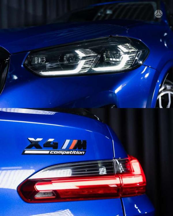 Zils BMW x4-m 2024 Viļņa, ar dzinēja tilpumu 2.99 L un nobraukumu 27 tūkst. km par 65999 €, foto 9 vietnē AUTOMOTO.COM.LV
