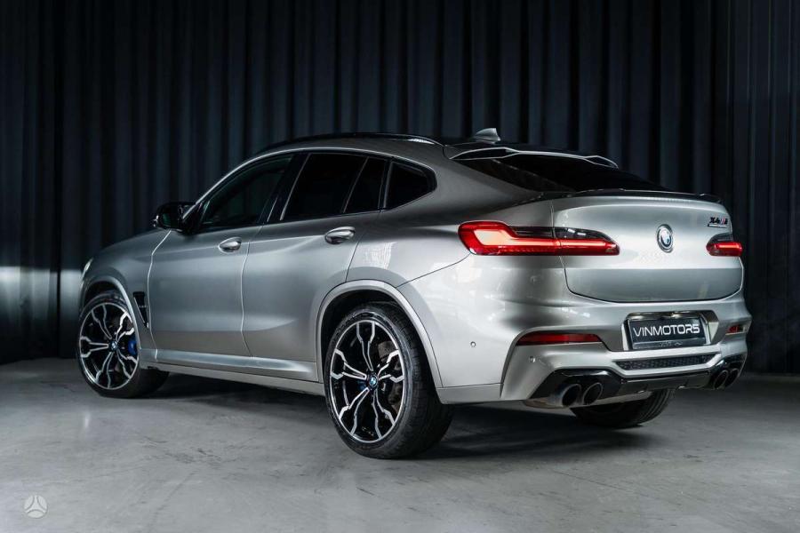 Grey BMW x4-m 2020 in Vilnius, with an engine capacity of 2.99 L and mileage of 87 thousand km for 39999 €, photo 5 on AUTOMOTO.COM.LV