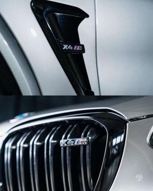Grey BMW x4-m 2020 in Vilnius, with an engine capacity of 2.99 L and mileage of 87 thousand km for 39999 €, photo 14 on AUTOMOTO.COM.LV