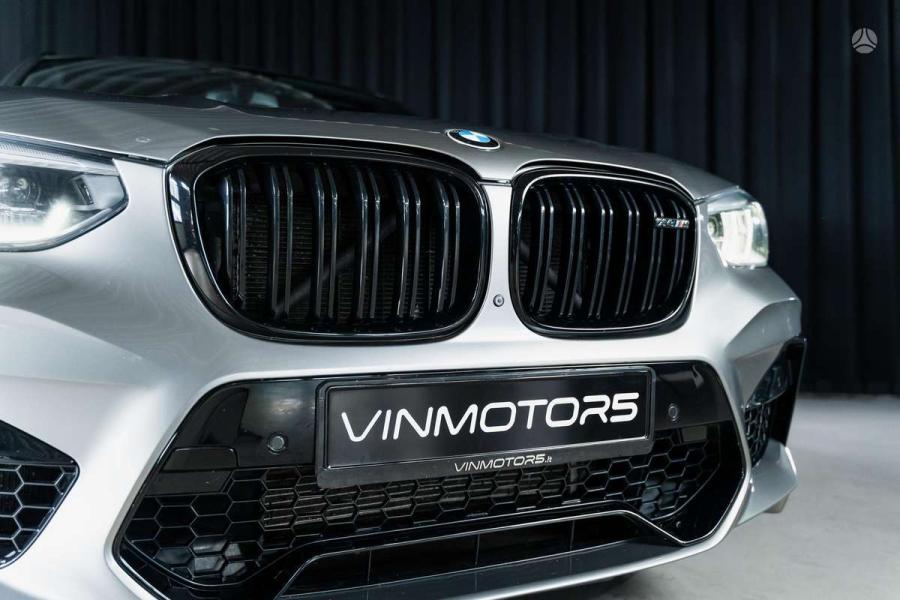 Grey BMW x4-m 2020 in Vilnius, with an engine capacity of 2.99 L and mileage of 87 thousand km for 39999 €, photo 15 on AUTOMOTO.COM.LV