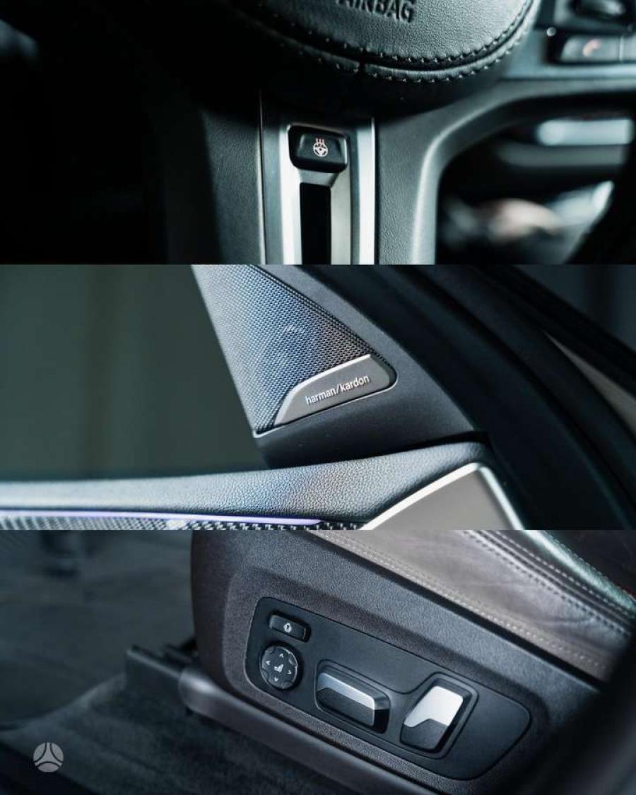 Grey BMW x4-m 2020 in Vilnius, with an engine capacity of 2.99 L and mileage of 87 thousand km for 39999 €, photo 22 on AUTOMOTO.COM.LV