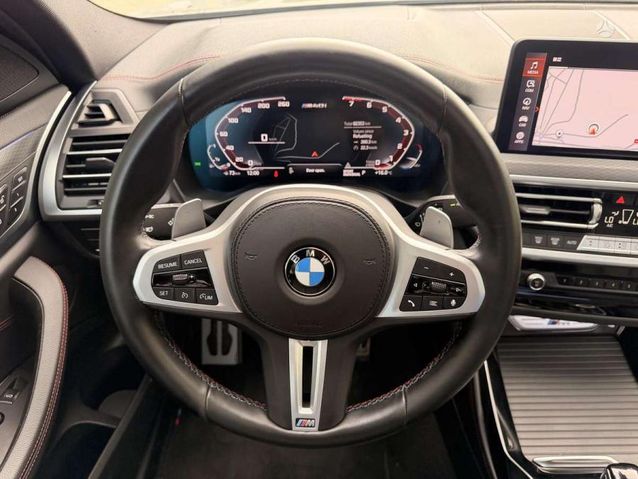 Grey BMW x4-m 2021 in Vilnius, with an engine capacity of 2.99 L and mileage of 82 thousand km for 42000 €, photo 42 on AUTOMOTO.COM.LV