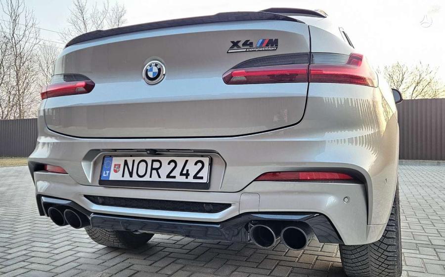 Pelēks BMW x4-m 2021 Viļņa, ar dzinēja tilpumu 2.99 L un nobraukumu 77 tūkst. km par 42000 €, foto 14 vietnē AUTOMOTO.COM.LV