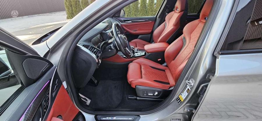 Pelēks BMW x4-m 2021 Viļņa, ar dzinēja tilpumu 2.99 L un nobraukumu 77 tūkst. km par 42000 €, foto 17 vietnē AUTOMOTO.COM.LV