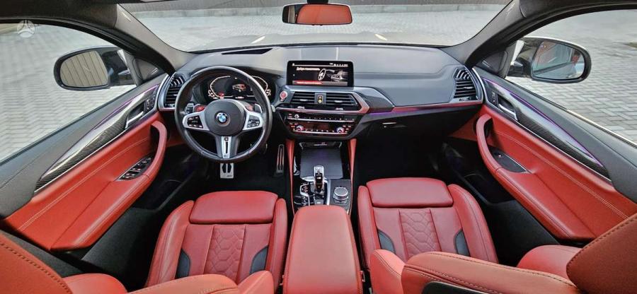 Pelēks BMW x4-m 2021 Viļņa, ar dzinēja tilpumu 2.99 L un nobraukumu 77 tūkst. km par 42000 €, foto 24 vietnē AUTOMOTO.COM.LV