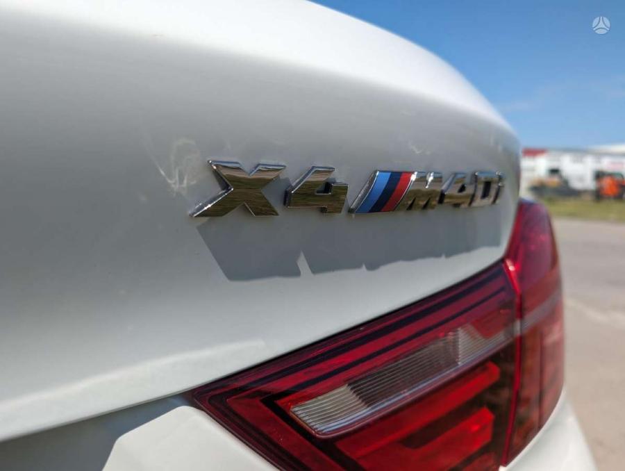 Balts BMW x4-m 2017 Kalvarija, ar dzinēja tilpumu 2.98 L un nobraukumu 124 tūkst. km par 22500 €, foto 19 vietnē AUTOMOTO.COM.LV