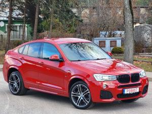 Red BMW X4 2014 in Vilnius, with an engine capacity of 2.99 L and mileage of 279 thousand km for 16950 €, photo 4 on AUTOMOTO.COM.LV