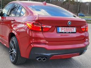 Red BMW X4 2014 in Vilnius, with an engine capacity of 2.99 L and mileage of 279 thousand km for 16950 €, photo 15 on AUTOMOTO.COM.LV
