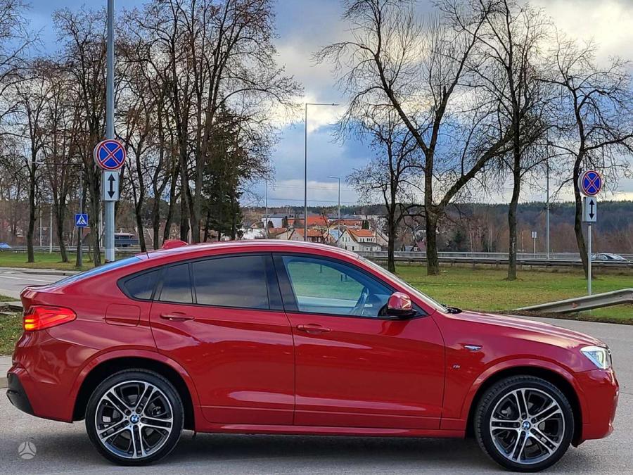 Red BMW X4 2014 in Vilnius, with an engine capacity of 2.99 L and mileage of 279 thousand km for 17950 €, photo 1 on AUTOMOTO.COM.LV
