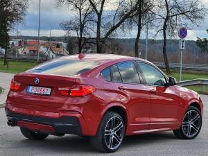 Red BMW X4 2014 in Vilnius, with an engine capacity of 2.99 L and mileage of 279 thousand km for 17950 €, photo 7 on AUTOMOTO.COM.LV