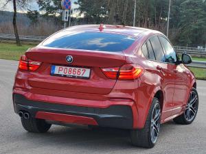 Red BMW X4 2014 in Vilnius, with an engine capacity of 2.99 L and mileage of 279 thousand km for 17950 €, photo 11 on AUTOMOTO.COM.LV