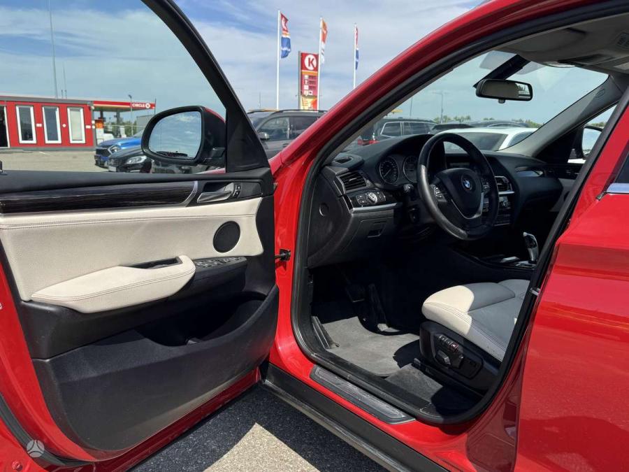 Sarkans BMW X4 2014 Viļņa, ar dzinēja tilpumu 2.00 L un nobraukumu 274 tūkst. km par 15490 €, foto 17 vietnē AUTOMOTO.COM.LV