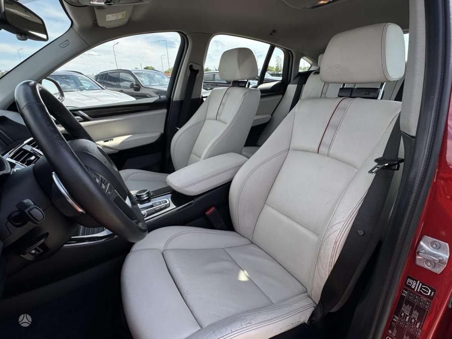 Sarkans BMW X4 2014 Viļņa, ar dzinēja tilpumu 2.00 L un nobraukumu 274 tūkst. km par 15490 €, foto 19 vietnē AUTOMOTO.COM.LV