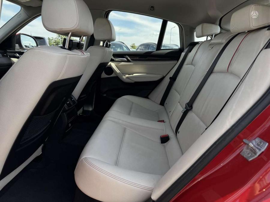 Sarkans BMW X4 2014 Viļņa, ar dzinēja tilpumu 2.00 L un nobraukumu 274 tūkst. km par 15490 €, foto 21 vietnē AUTOMOTO.COM.LV
