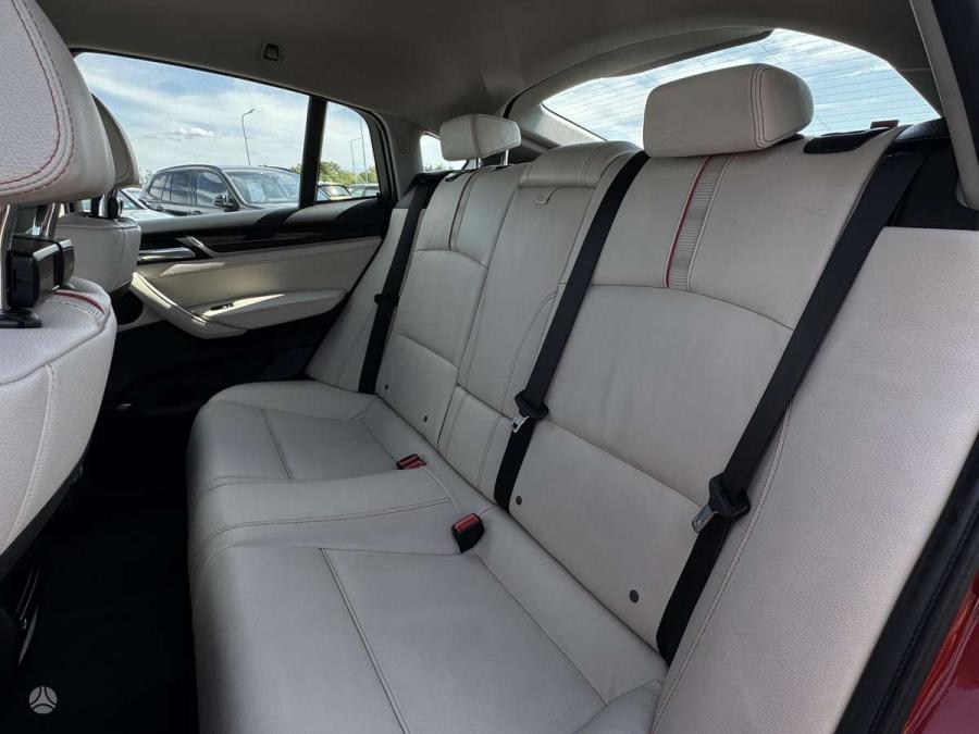 Sarkans BMW X4 2014 Viļņa, ar dzinēja tilpumu 2.00 L un nobraukumu 274 tūkst. km par 15490 €, foto 22 vietnē AUTOMOTO.COM.LV