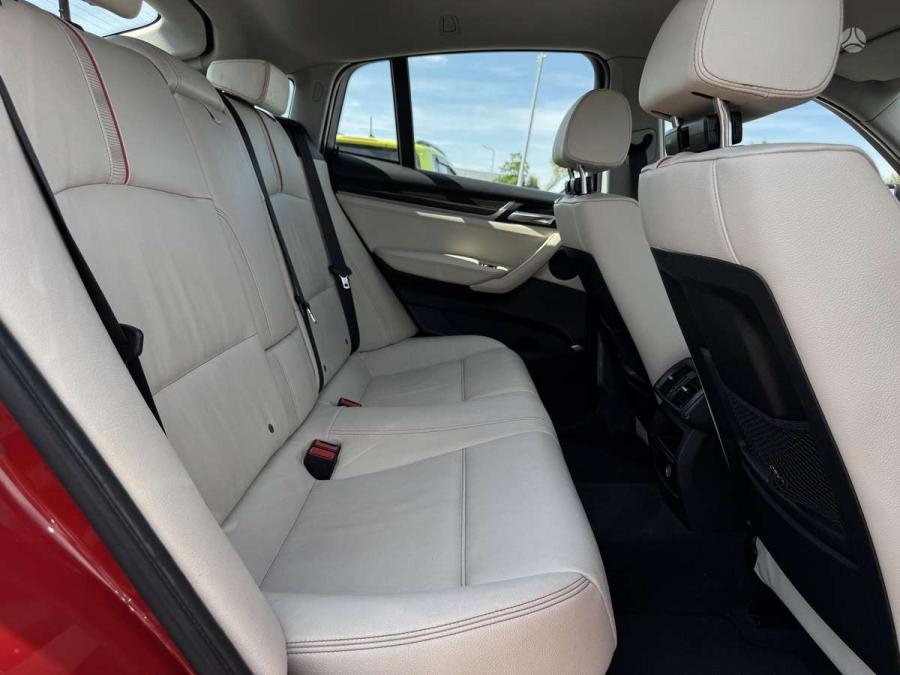 Sarkans BMW X4 2014 Viļņa, ar dzinēja tilpumu 2.00 L un nobraukumu 274 tūkst. km par 15490 €, foto 23 vietnē AUTOMOTO.COM.LV