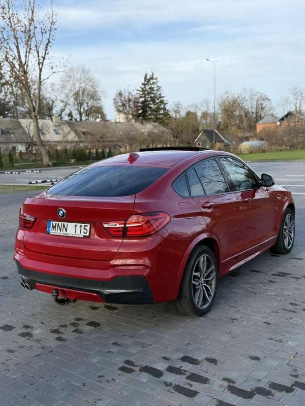 Sarkans BMW X4 2015 Kauņa, ar dzinēja tilpumu 2.00 L un nobraukumu 265 tūkst. km par 17200 €, foto 3 vietnē AUTOMOTO.COM.LV