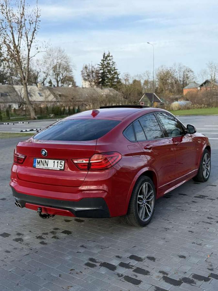 Sarkans BMW X4 2015 Kauņa, ar dzinēja tilpumu 2.00 L un nobraukumu 265 tūkst. km par 17200 €, foto 3 vietnē AUTOMOTO.COM.LV